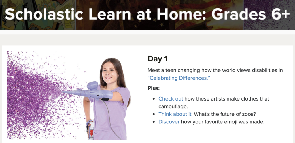 Welcome, Scholastic Learn at Home Students | Born Just Right